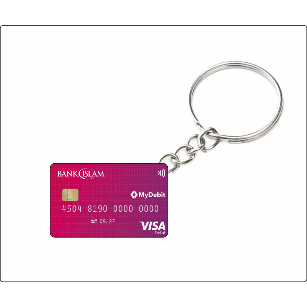 bank islam atm debitcard pink keychain 2d mydebit | Shopee Malaysia