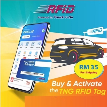 RFID Touch n Go Self-Fitment (DIY) RFID Tag with RFID Sticker | Shopee ...