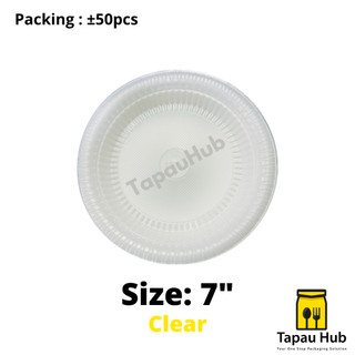 Disposable Plastic Plate/ Pinggan Pakai Buang/ Pinggan Plastik (hitam ...