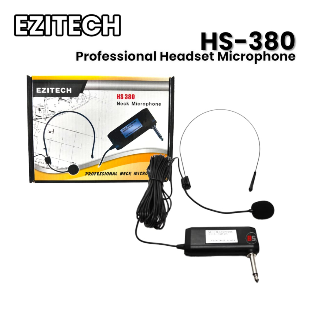 EZITECH HS-380 Headset Microphone MIC Imam With 7Meter Cable (READY ...