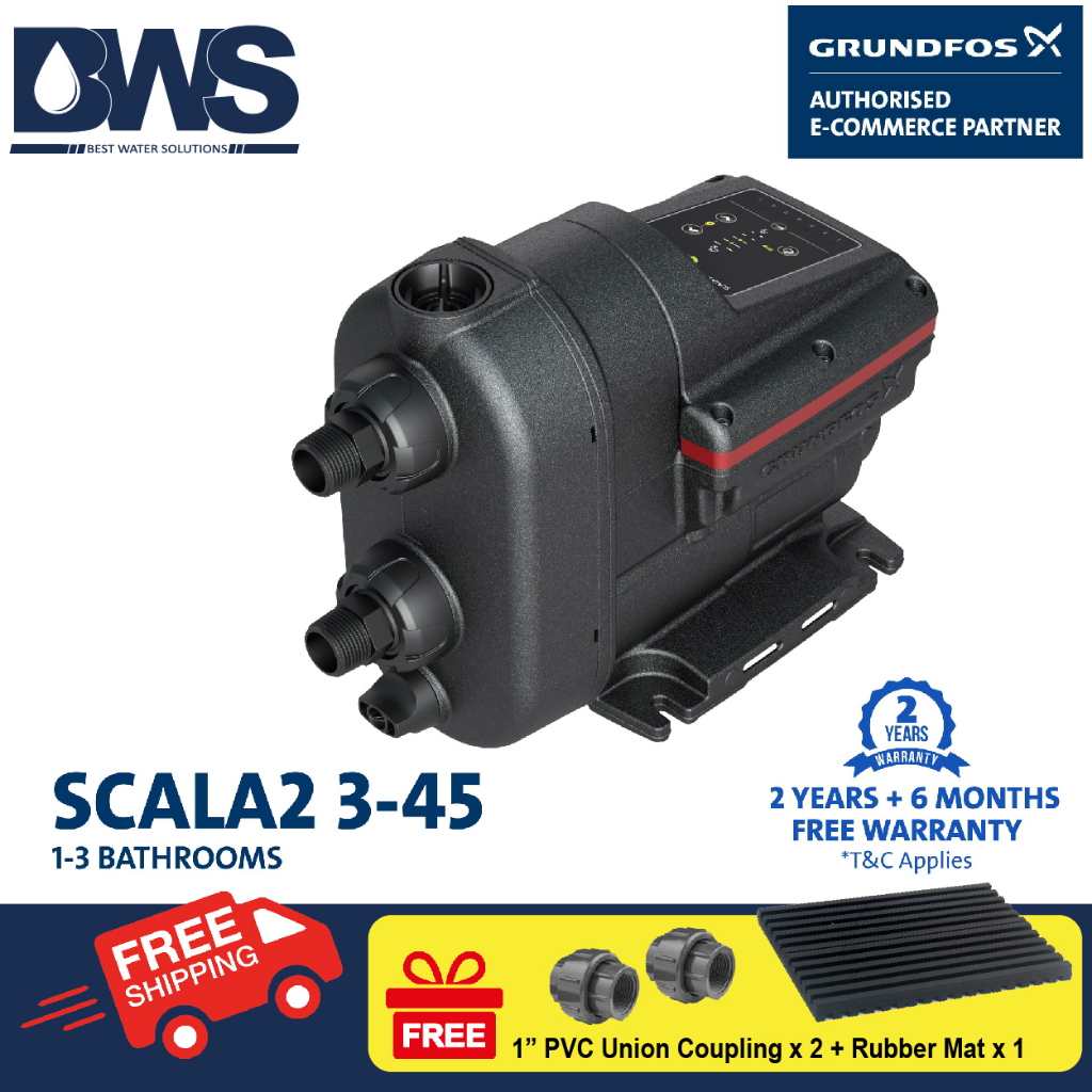Grundfos SCALA 2 3-45 Home Water Pressure Booster Pump | Shopee Malaysia