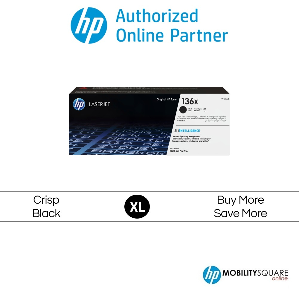 HP 136X High Yield Black Original LaserJet Toner Cartridge (W1360X ...