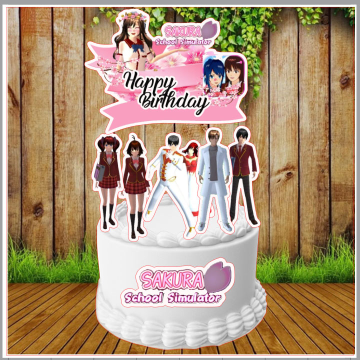 Sakura School Simulator Cake Topper 003 | Shopee Malaysia