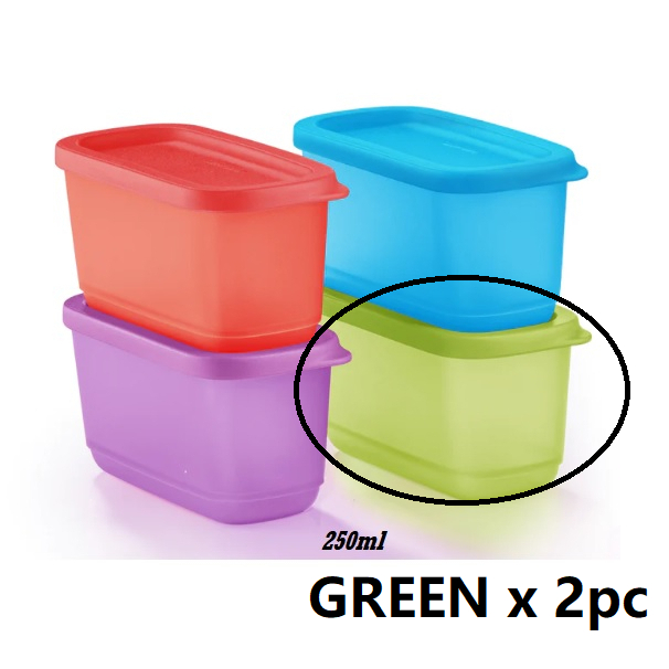 Tupperware Cubix Mini Rectangular - 250ml | Shopee Malaysia