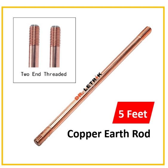 Copper Rod 5feet 12mm Earth Rod Electrical Earthing | Shopee Malaysia