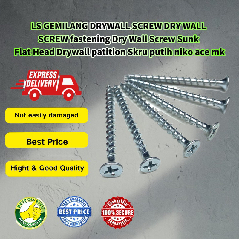 LS GEMILANG DRYWALL SCREW DRY WALL SCREW fastening Dry Wall Screw Sunk ...
