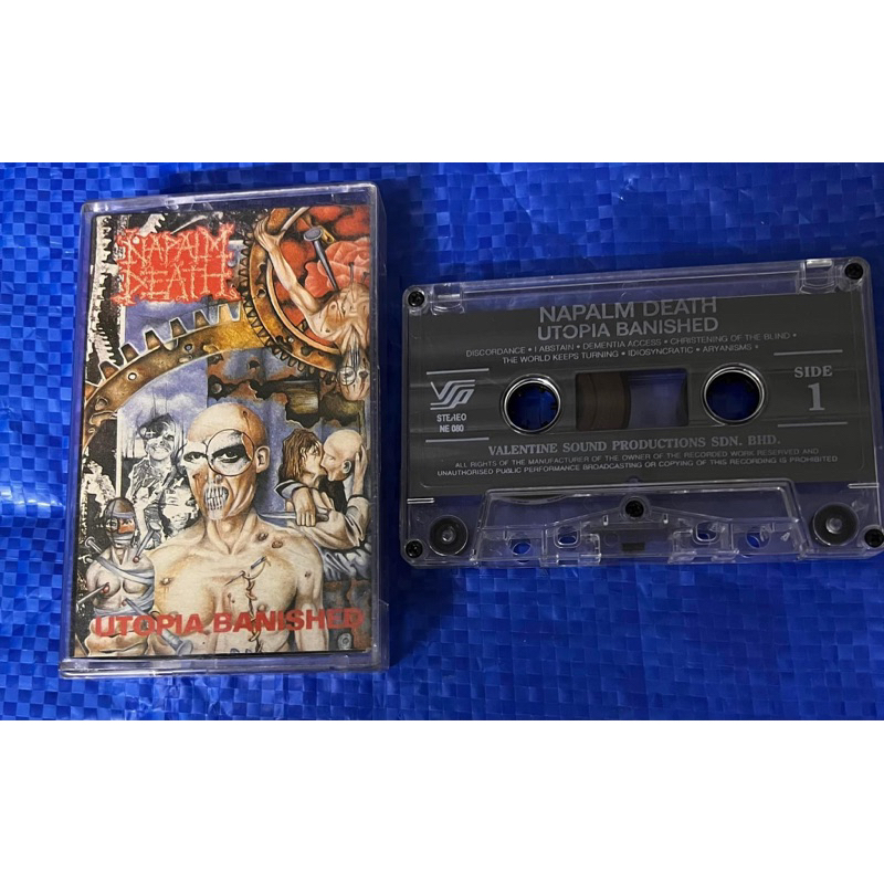Kaset Napalm Death Utopia Banished cassette black heavy metal trash ...