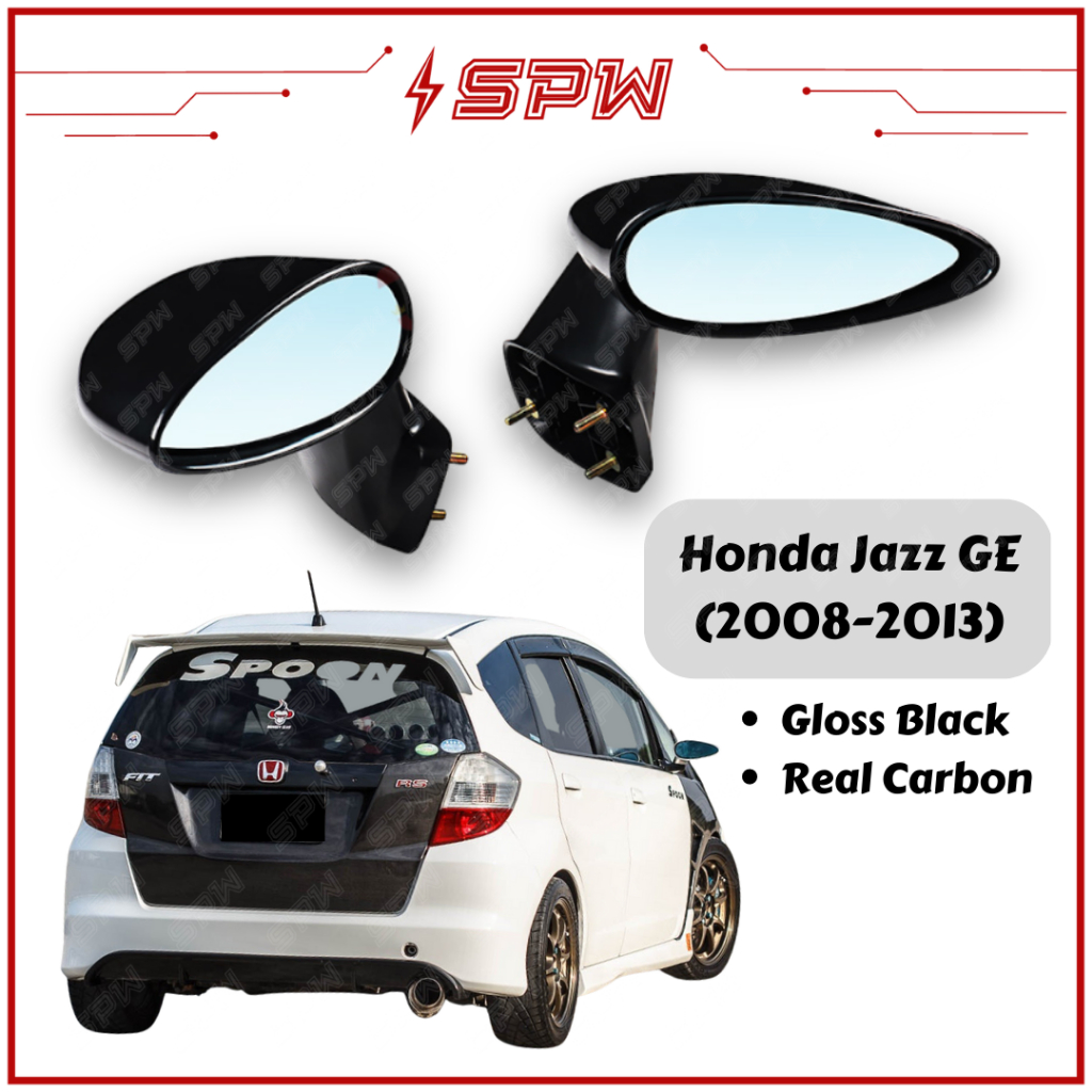 Honda Jazz Fit GE (2008 to 2013) Spoon Side Mirror JDM Racing Car Anti ...