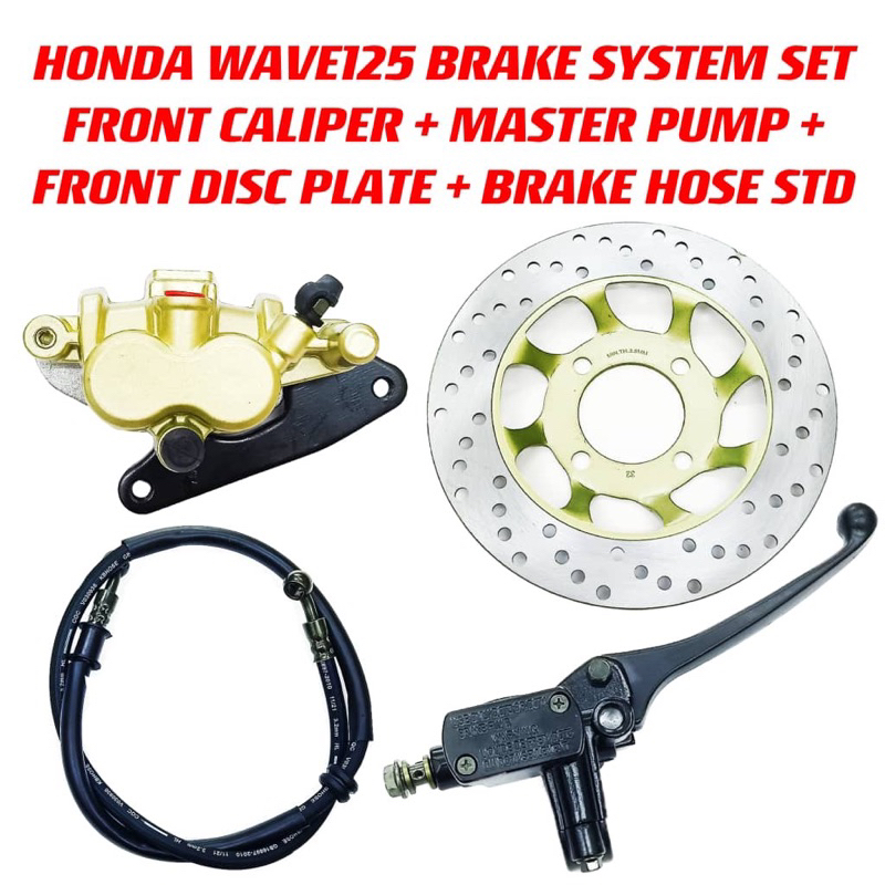 HONDA WAVE125 WAVE 125 WAVE125 X S W125 FRONT DISC BRAKE PUMP FULL SET ...