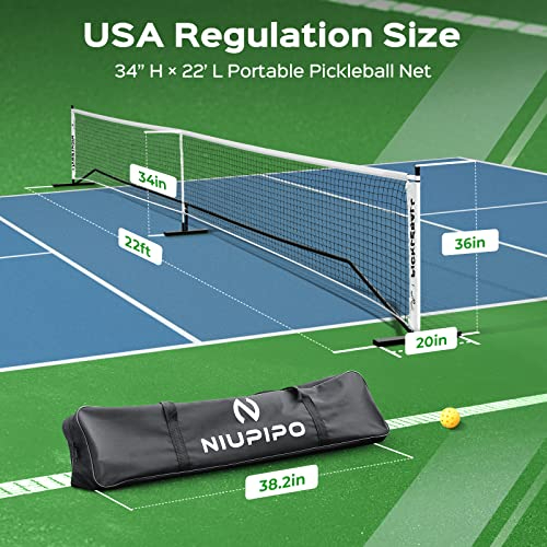 (Premier Quality)Portable Pickleball Net with Frame, niupipo, for ...