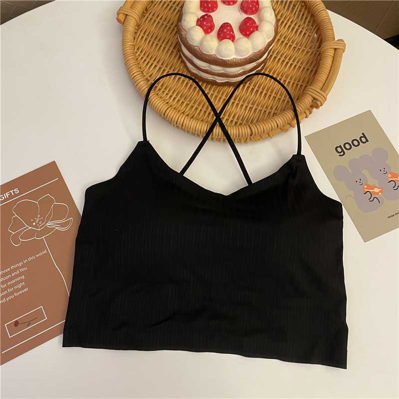 SB009 WOMEN SPORT BRA SEXY CROSS BACK SEAMLESS MINI STRAP MULTI STRAP ...