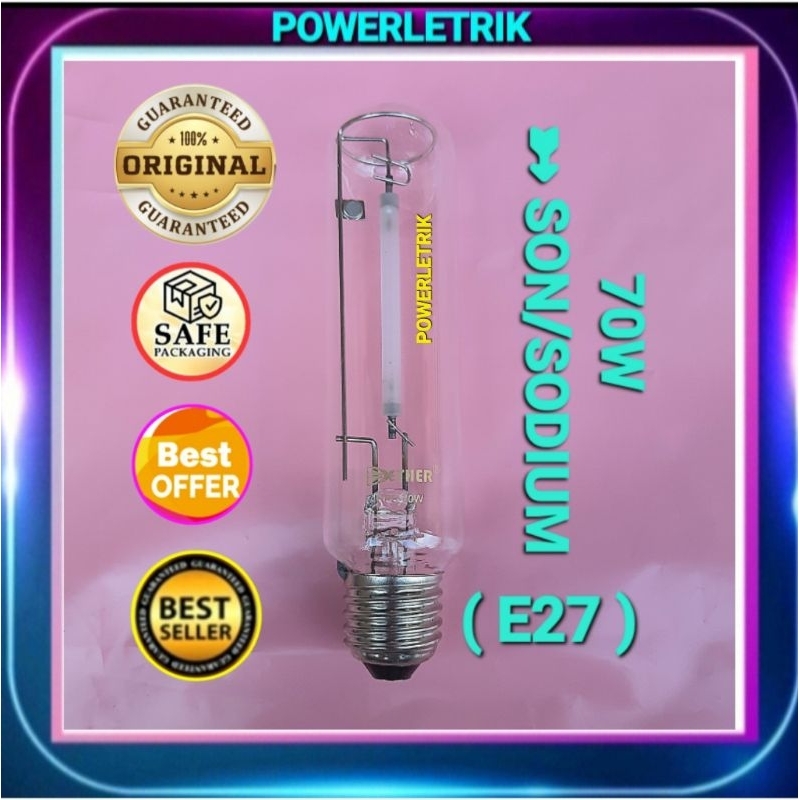 🔥READY STOCK🔥 ETHER 70W E27 SON TUBE (SON-T) / 70W SODIUM LAMP TUBE ...