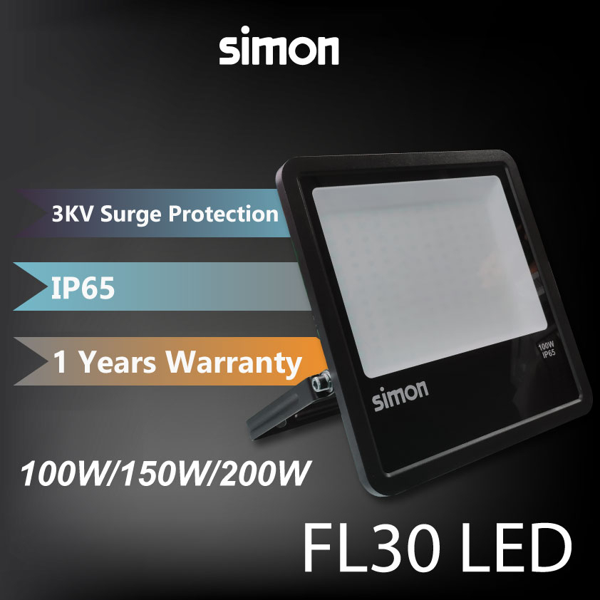 🔥1 Year Warranty🔥SIMON IP65 LED Flood Light Spotlight 30W / 50W 3000k ...