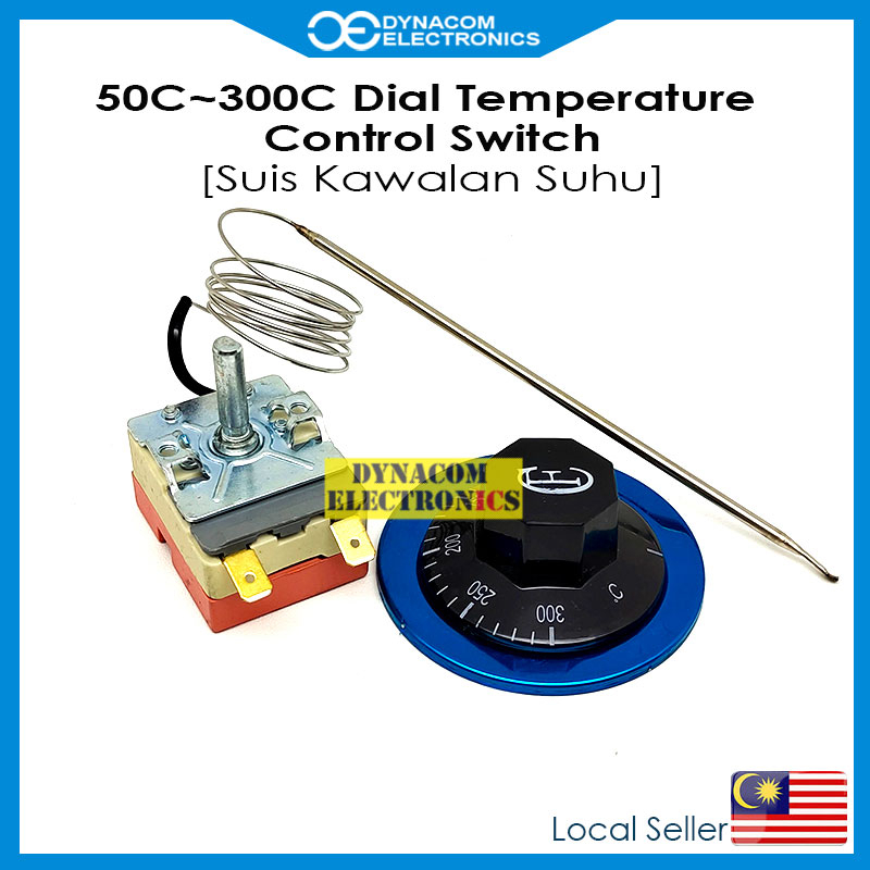 50C~300C Dial Thermostat Temperature Control Switch Oven Thermostat ...