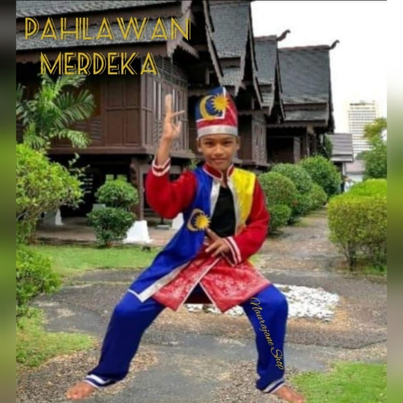 🔥🔥BAJU MERDEKA PAHLAWAN MERDEKA 💥BAJU MERDEKA BUDAK SEKOLAH SONGKET ...