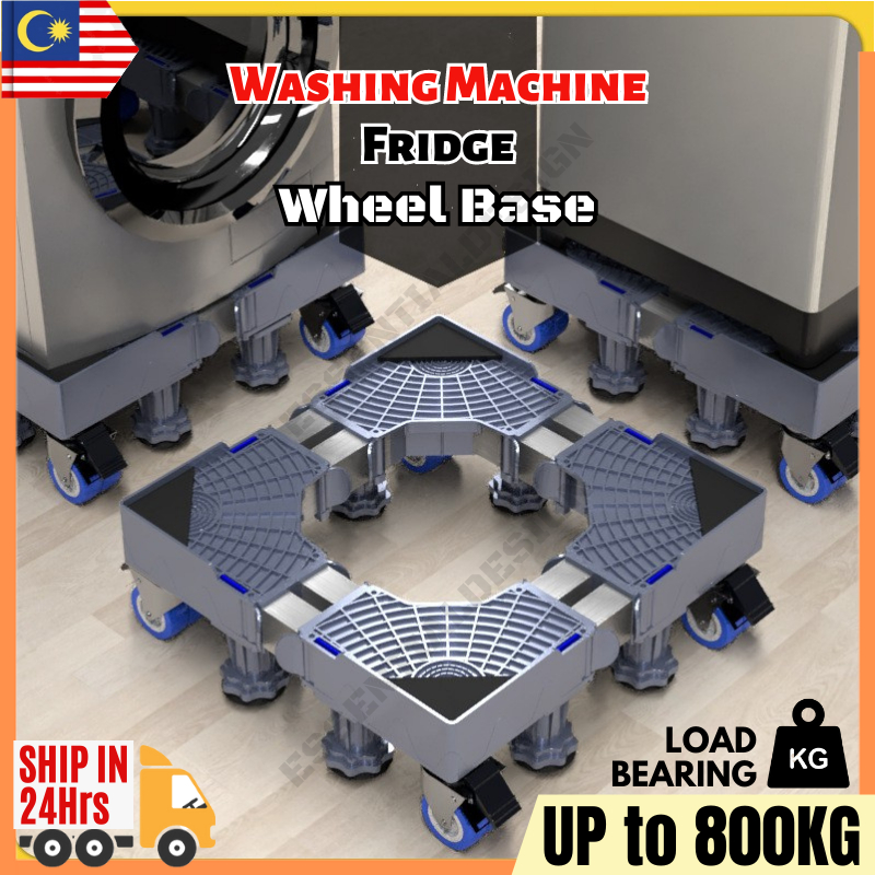 24HRS SHIP Stainless Steel Washing Machine Stand Base Wheel Fridge ...