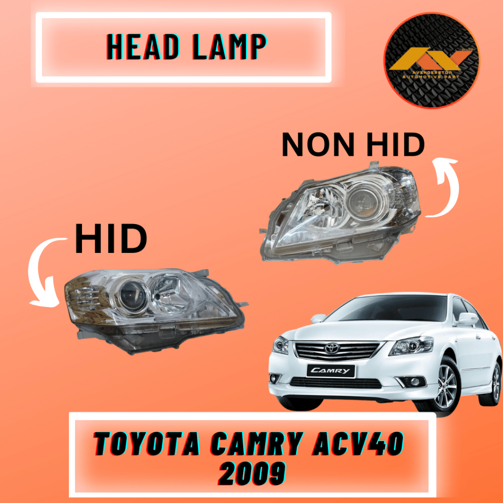 Toyota Camry Acv40 ACV41 2009-2011 HID / NON HID MODEL Head Lamp Lampu ...