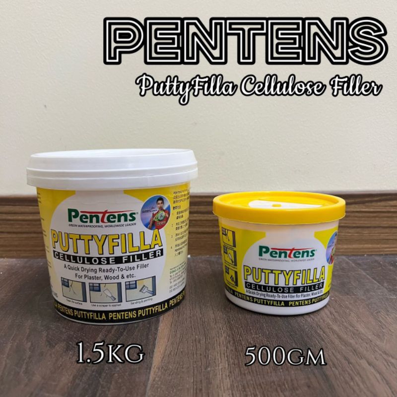 500GM & 1.5KG PENTENS PUTTYFILLA Cellulose Filler | Putty Filla Level ...
