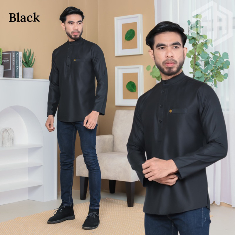 Baju Kurta Moden Slim Fit Kain Cotton High Quality Japan | Shopee Malaysia