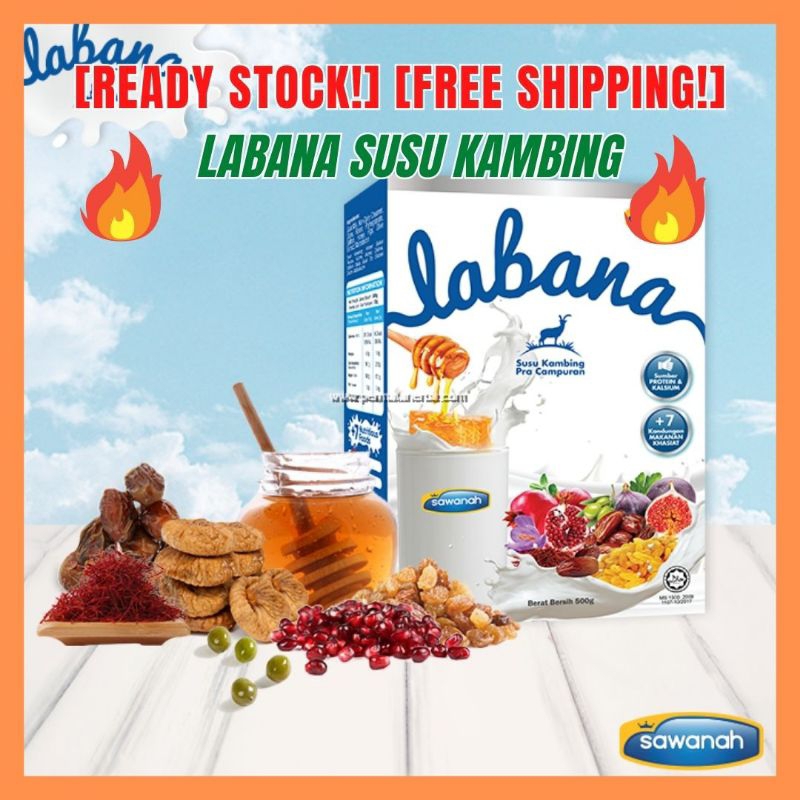 [🔥READY STOCK!] [FREE SHIPPING!] LABANA SUSU KAMBING KOTAK SACHET ...
