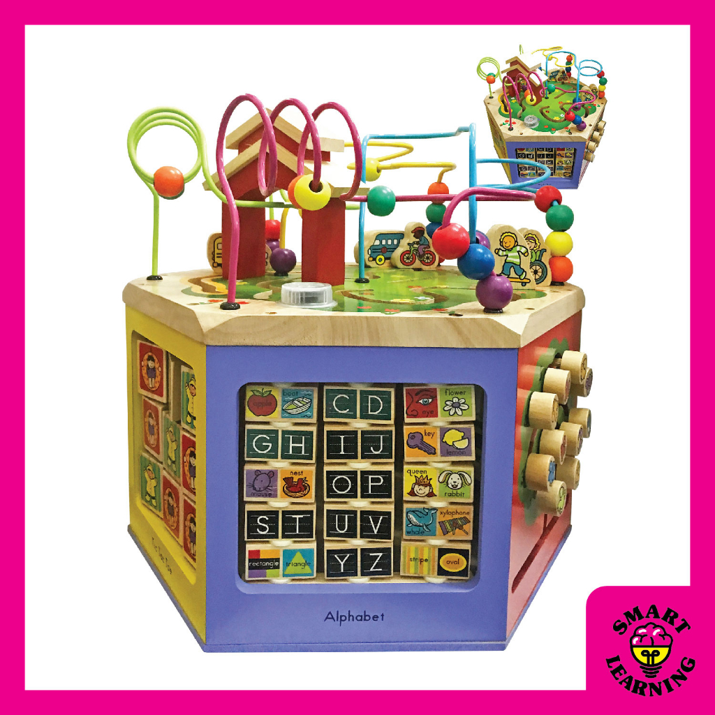 🔥READY STOCK🔥 Wooden 7 in 1 Learning Cube Activity Montessori ...
