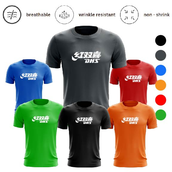 DHS PING PONG TABLE TENNIS JERSEY QUICK DRY FIT SPORT WEAR | Shopee ...