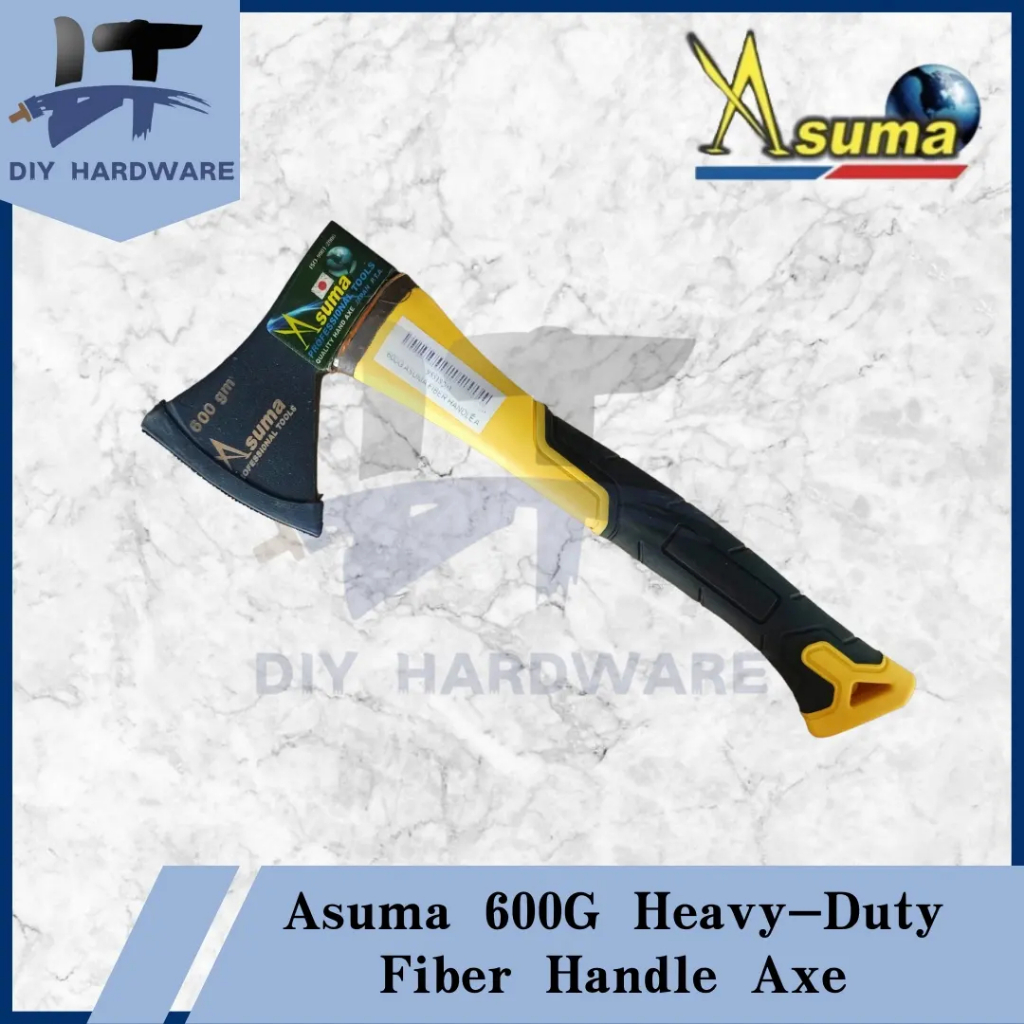 Asuma 600G Heavy-Duty Fiber Glass Handle Axe / Gardening Axe | Shopee ...