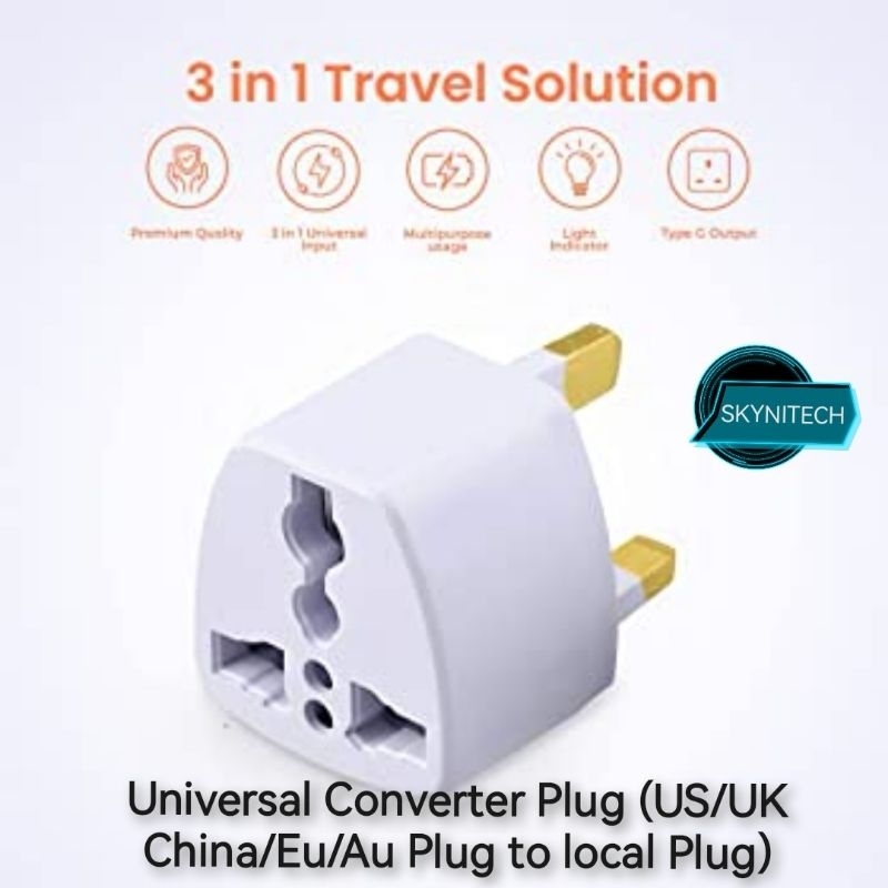 Universal Converter Plug (US/UK/China/Eu/Au Plug to local Plug ...