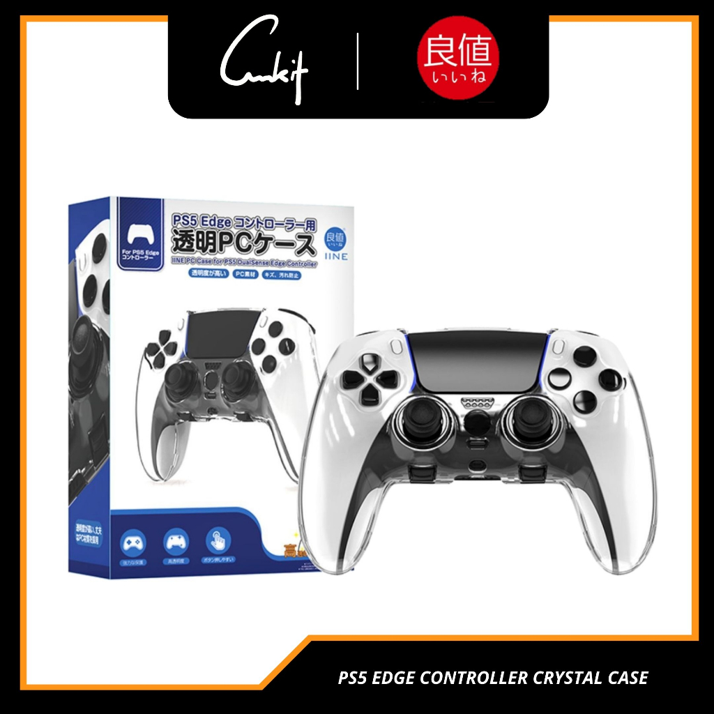 2025 SALE 】IINE PS5 Edge Controller Crystal Case PS5 Disc Digital Ver ...