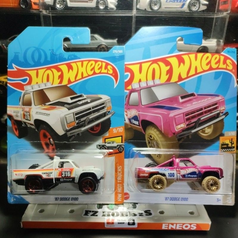 Hot Wheels DODGE 87 Dodge D100, HW Hot Truck, Baja Blazers | Shopee ...