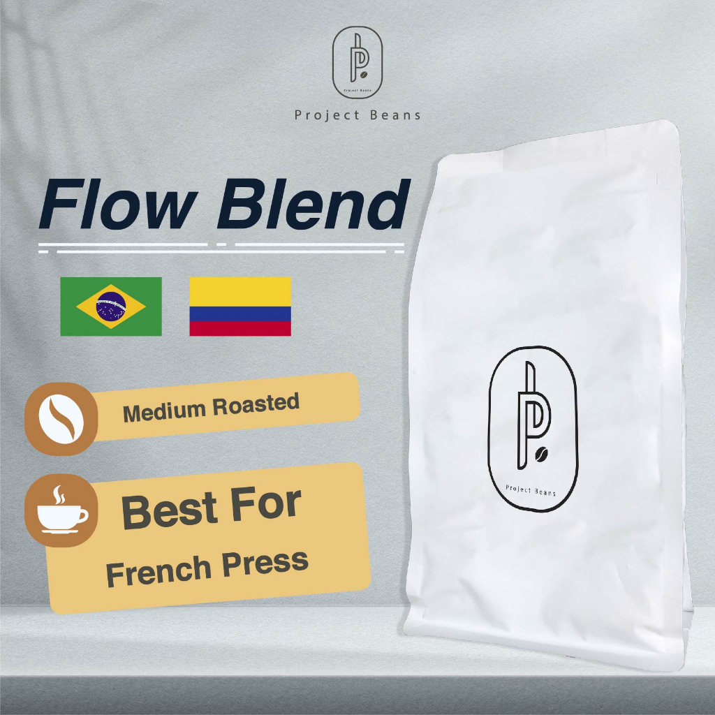 Flow Blend - 100% Arabica Coffee Beans Vegan Freshly Roasted Whole Bean ...