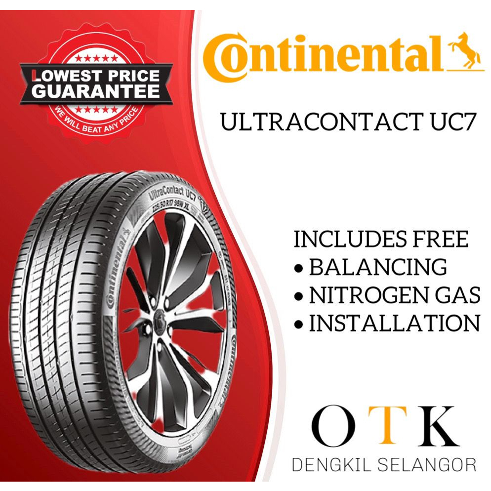 CONTINENTAL ULTRACONTACT 7 UC7, ULTRACONTACT 6 UC6 15 16 17 18 INCH TYRE (FREE INSTALLATION ...