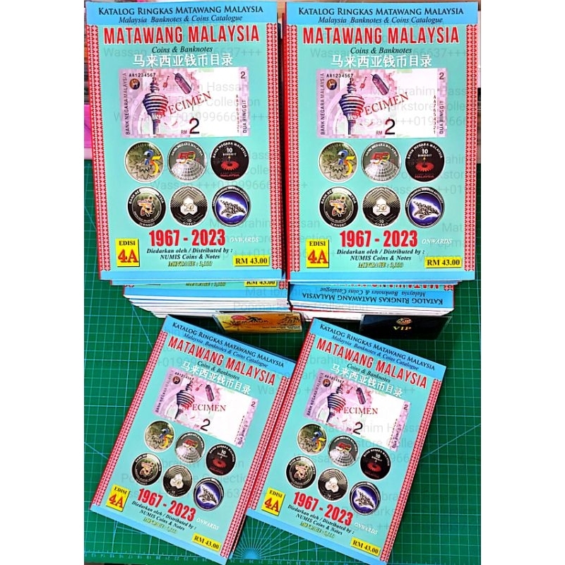 BUKU DUIT LAMA NUMISMATIK MALAYSIA EDISI TERBARU TAHUN 1967-2023 ...