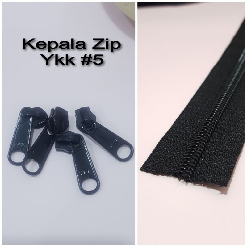 Kepala Zip YKK #3, #4.5, #5, #10 / YKK Zipper Head (1pc) | Shopee Malaysia