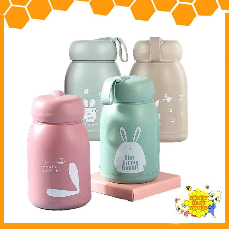 380ml Kids Portable Insulated Tumbler Mug Cute Rabbit Design Vacuum ...