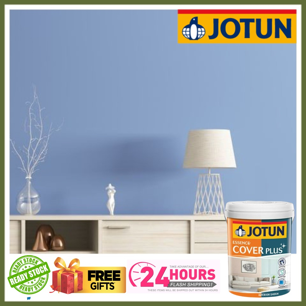 JOTUN 15L 4445 ARCTIC BLUE ESSENCE COVER PLUS SHEEN & MATT/INTERIOR WALL PAINT /CAT BOLEH CUCI ...