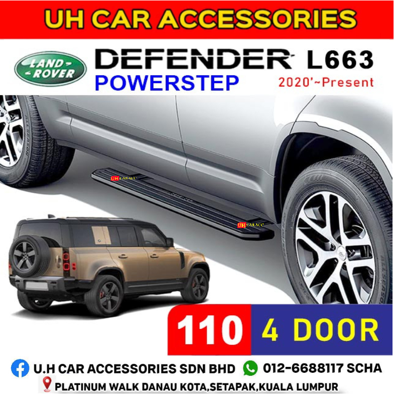 DEFENDER 2020-2023 L663 POWER STEP AUTO RETRACT SIDE STEP RUNNING BOARD ...