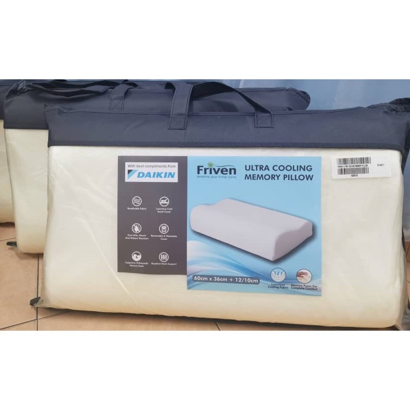 Friven Ultra Cooling Pillow Foam Pillow (60cm x 36cm + 12/10cm) | Shopee Malaysia