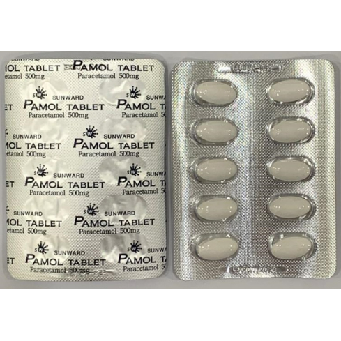 Sunward Pamol 500mg Paracetamol 500mg Exp: 10/2027 | Shopee Malaysia