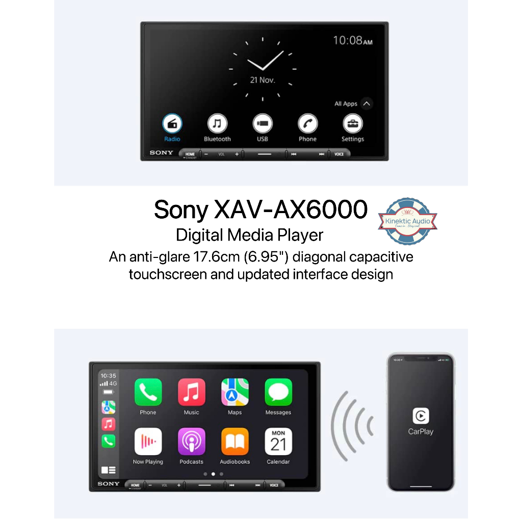 Sony XAV-AX6000 - Digital multimedia receiver/An anti-glare 17.6cm (6. ...