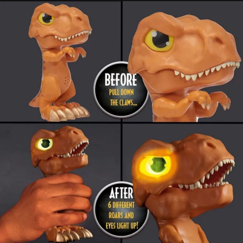 Original Jurassic World - Trigger Chomper - T-Rex Velociraptor | Shopee ...