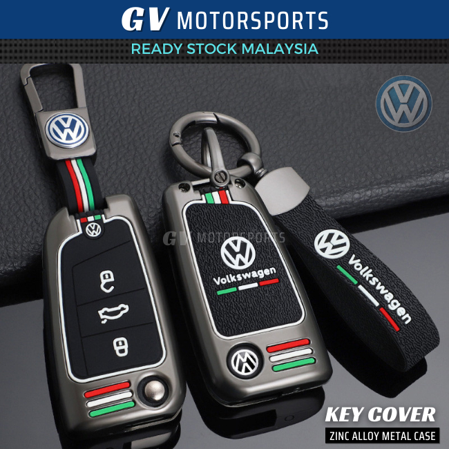 READY STOCK Volkswagen Key Cover Case Car Zinc Alloy Metal Fob Keychain ...