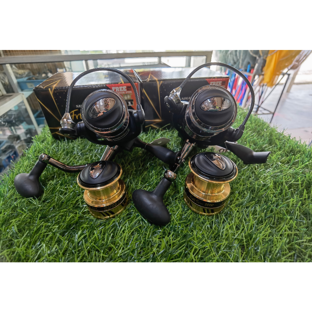 SEAHAWK FROG SPIN SPINNING FISHING REEL (FREE 1pc ALUMINIUM SPOOL ...