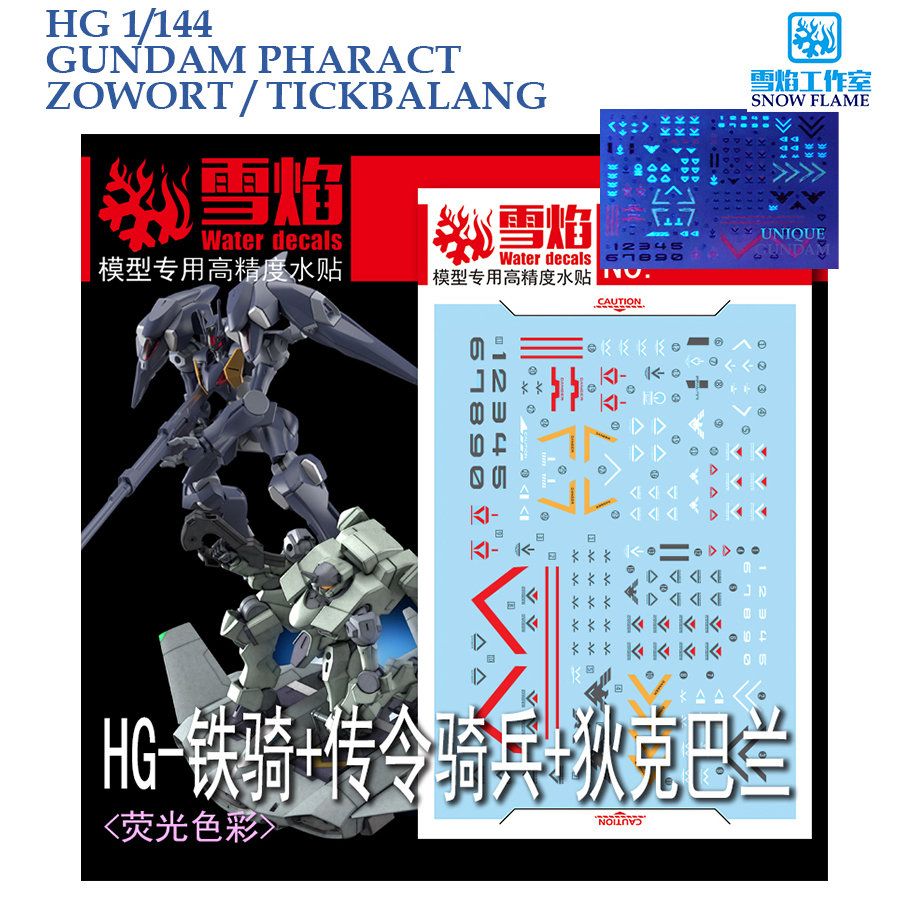[SNOW FLAME] HG67 HG 1/144 GUNDAM PHARACT / ZOWORT / TICK BALANG THE ...