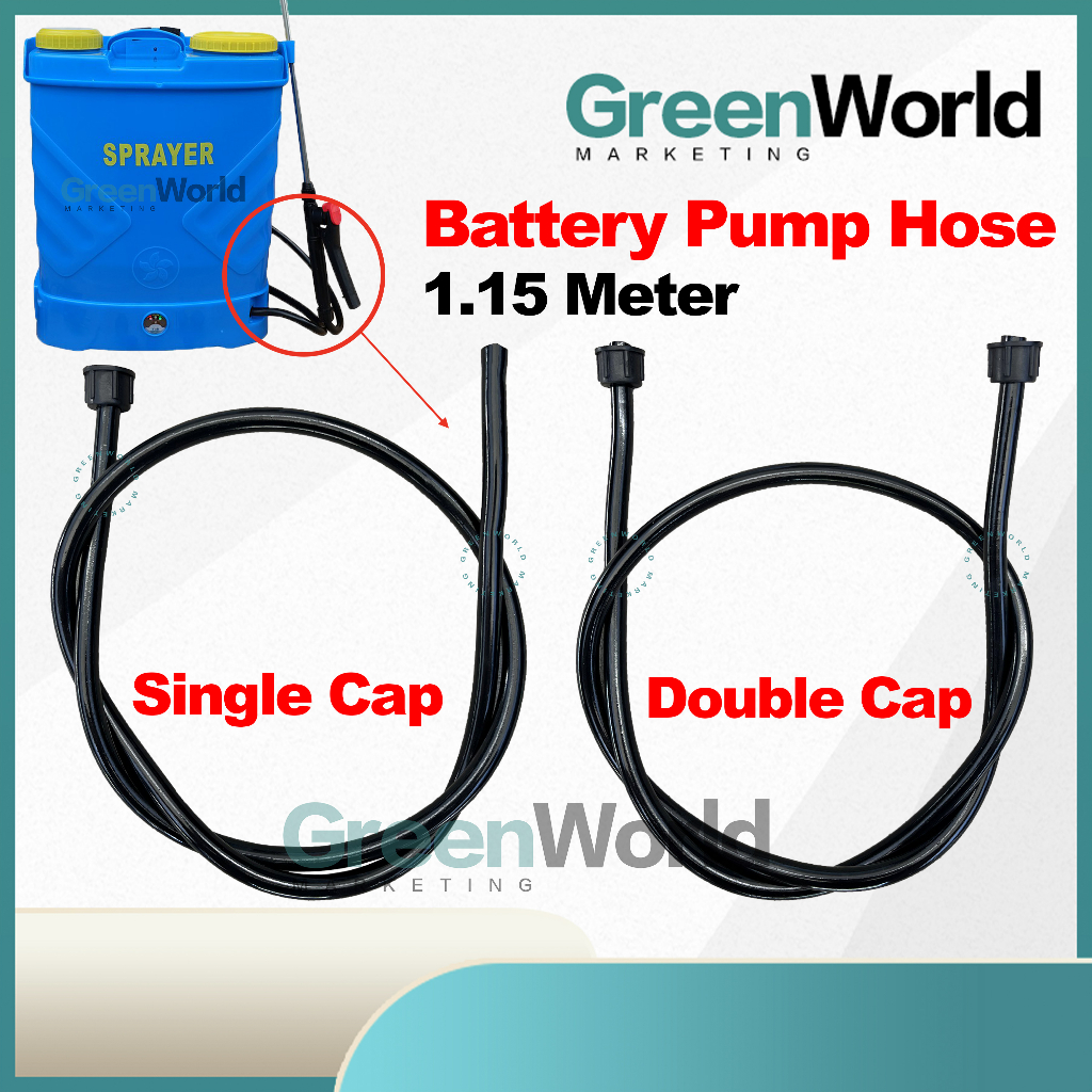 Battery Sprayer Pump Hose Paip Getah Pam Auto Release Hose Paip Hitam ...