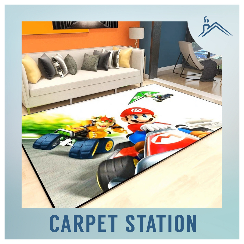 Karpet Velvet Super Mario Bros Design Hiasan Rumah Alas Kaki Home ...