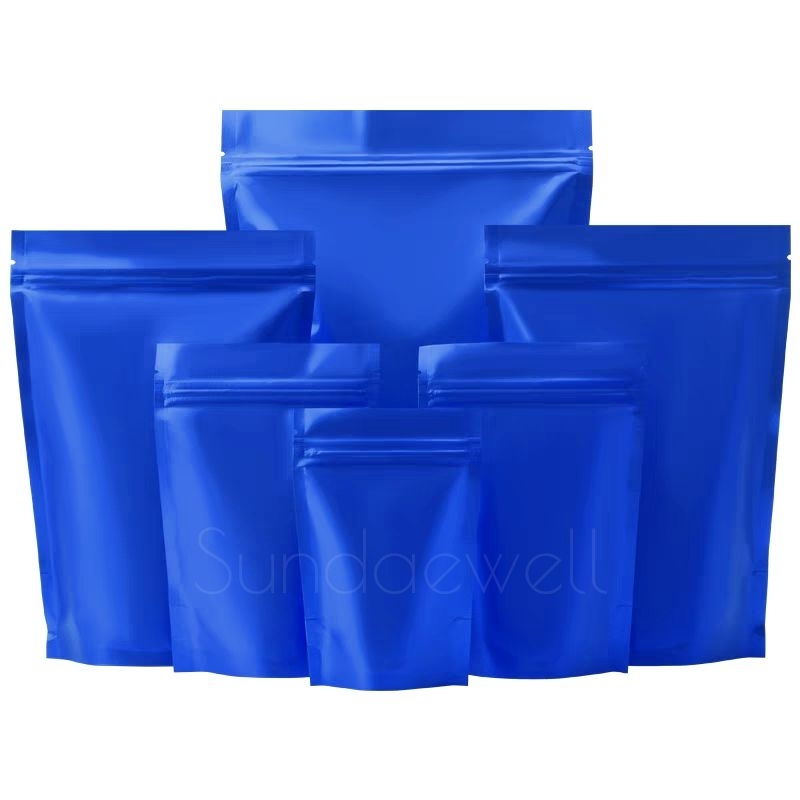 Food Grade Aluminium Foil Pouch Stand Up Zip-lock Packaging Bag Dark ...