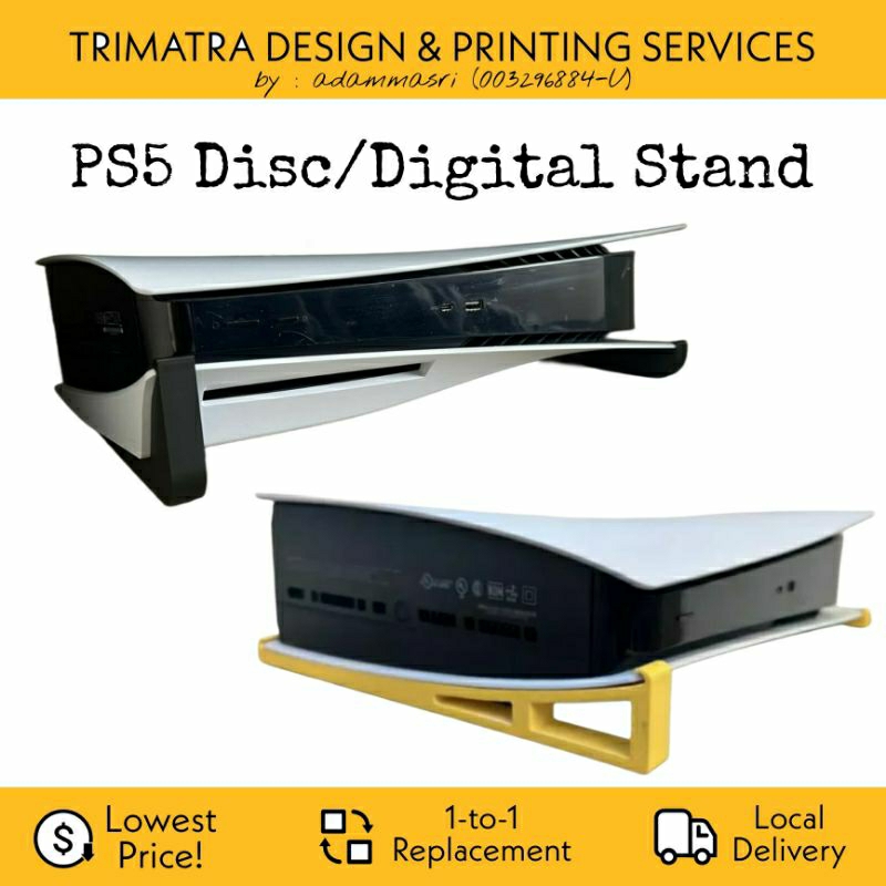 PS5 Disc & Digital Stand PlayStation (Fat Old Version Non-Slim) Console ...