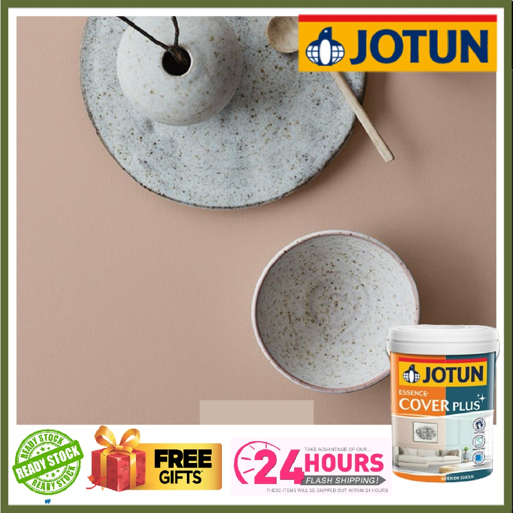 JOTUN 5L 12086 RUSTIC PINK ESSENCE COVER PLUS SHEEN & MATT/INTERIOR WALL PAINT /CAT BOLEH CUCI ...