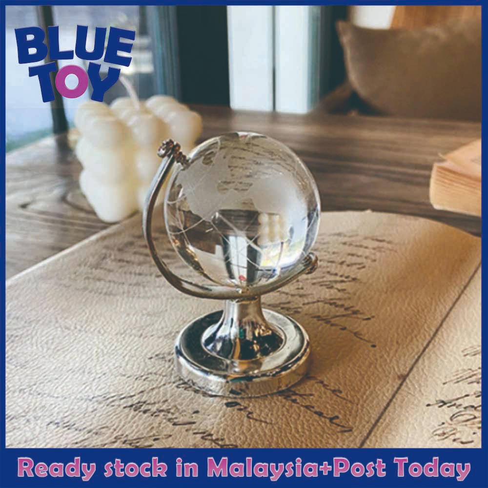 Mini Globe Crystal Ball DIY Creative Earth Desktop Toy for kids地球仪水晶球 ...